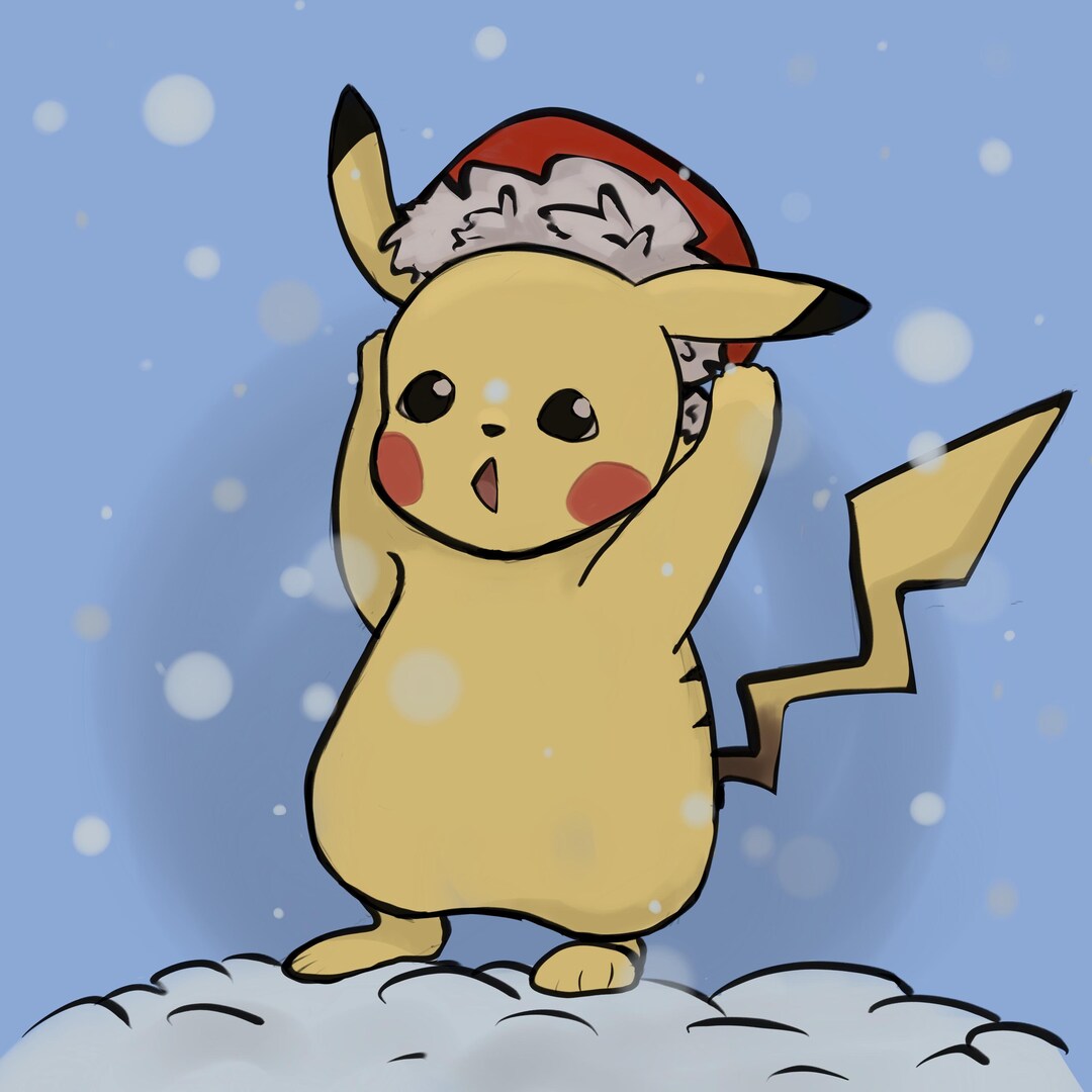 10x10 Pikachu From Pokémon 10x10 Print - Etsy