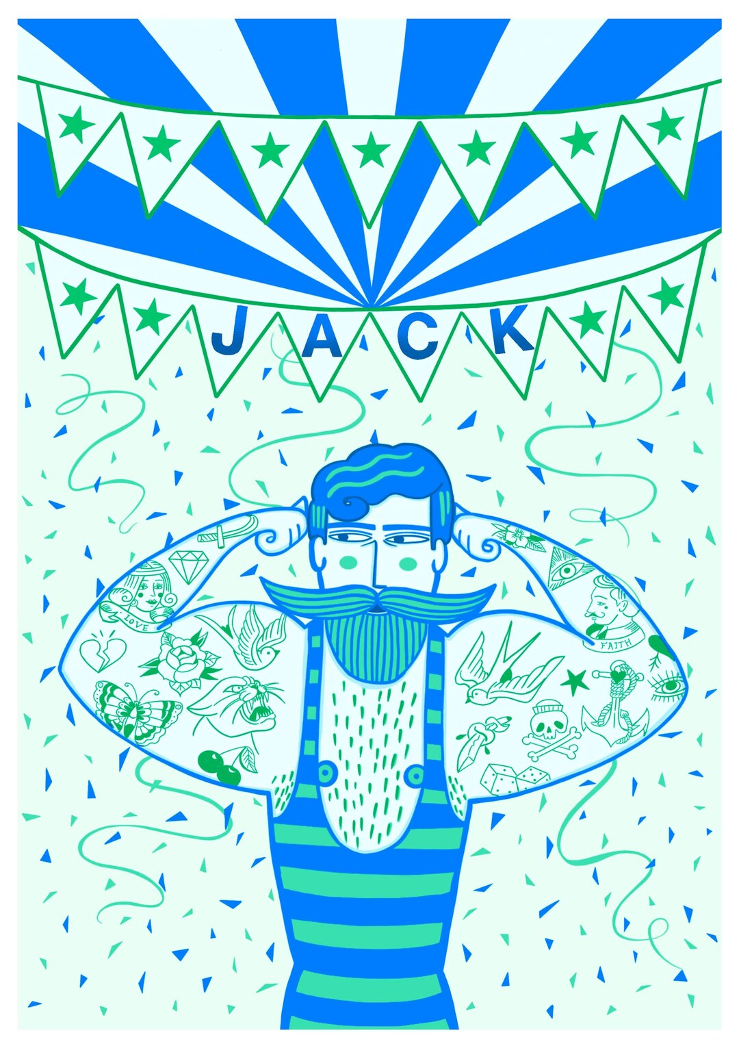 Printable Custom Circus Strongman Print / Digital Download Only - Etsy