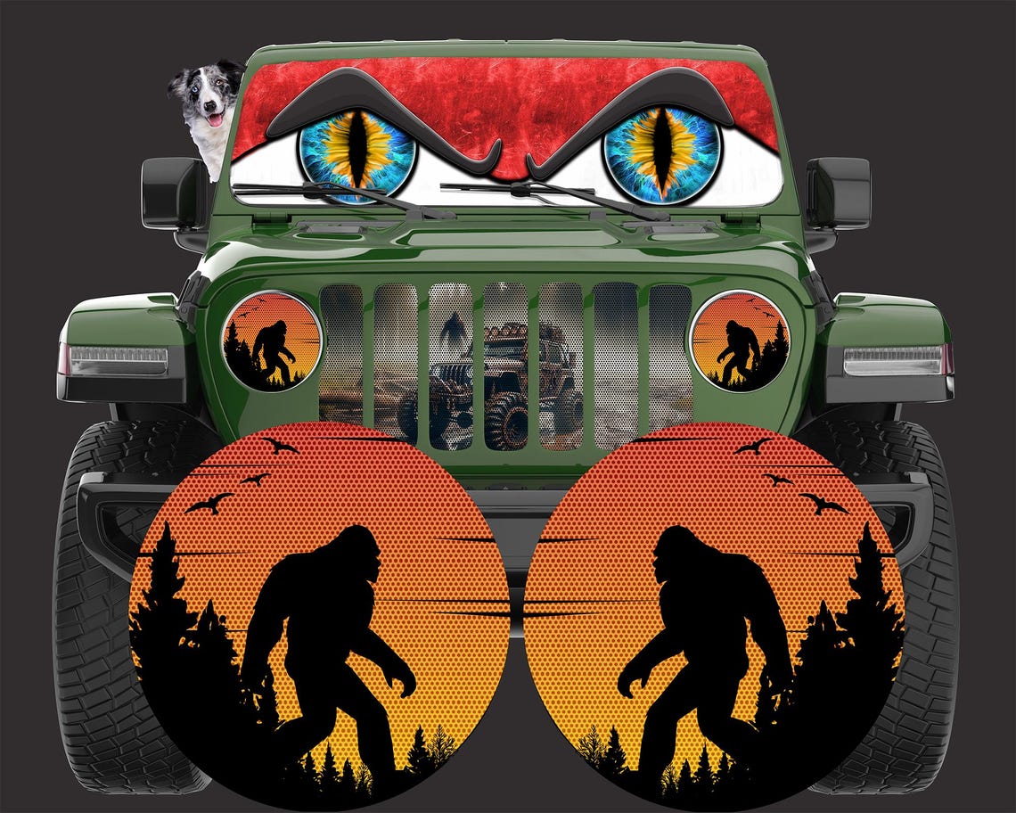 Headlight Eye Decal Bigfoot Eyes - Etsy