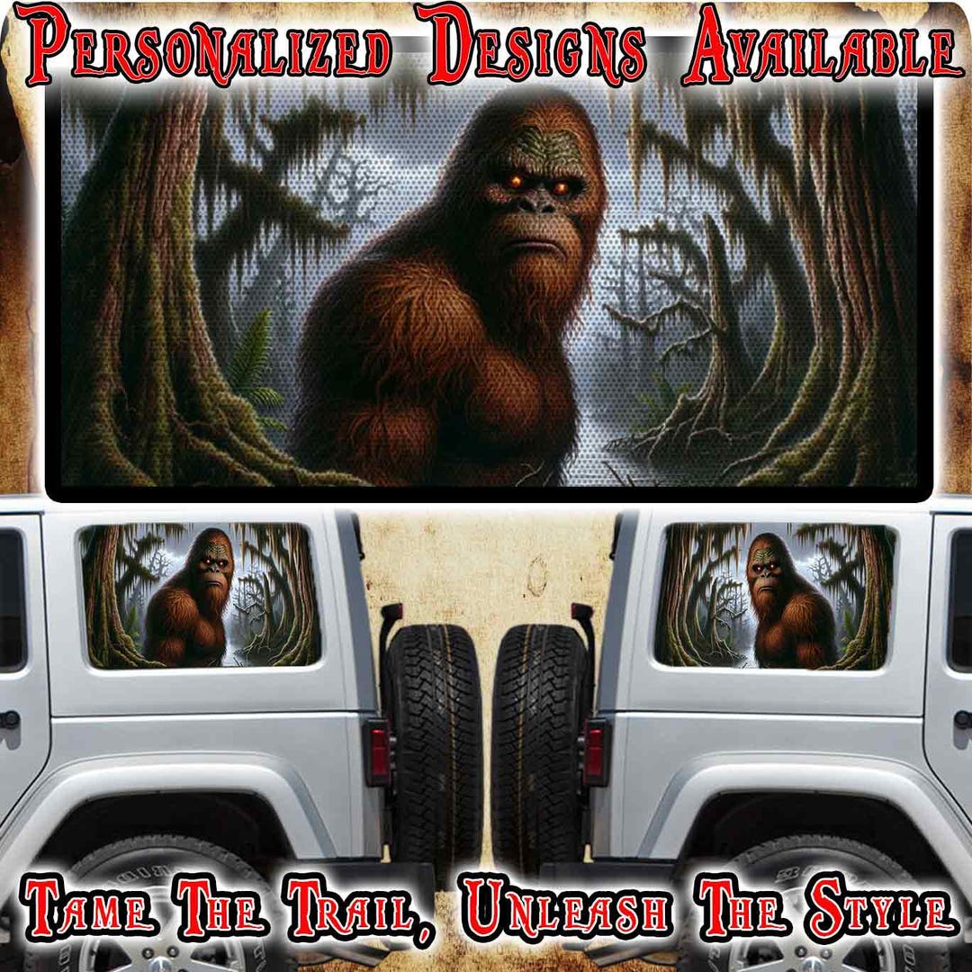 Bigfoot See Through Window Graphics - Etsy