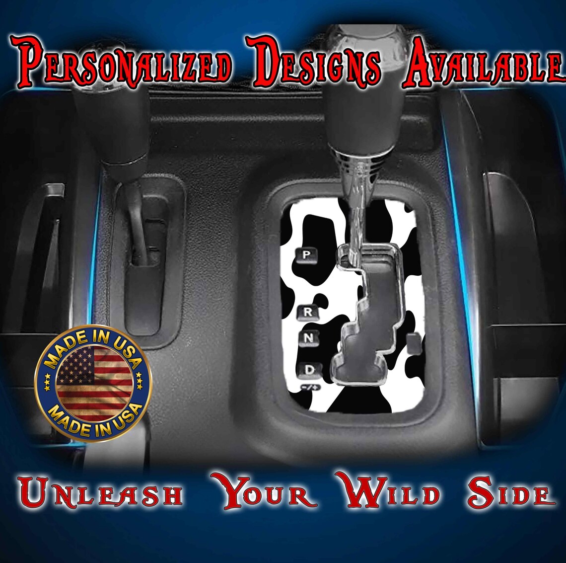 Cow Print Shifter Plate Decals for 2011-2018 - Etsy