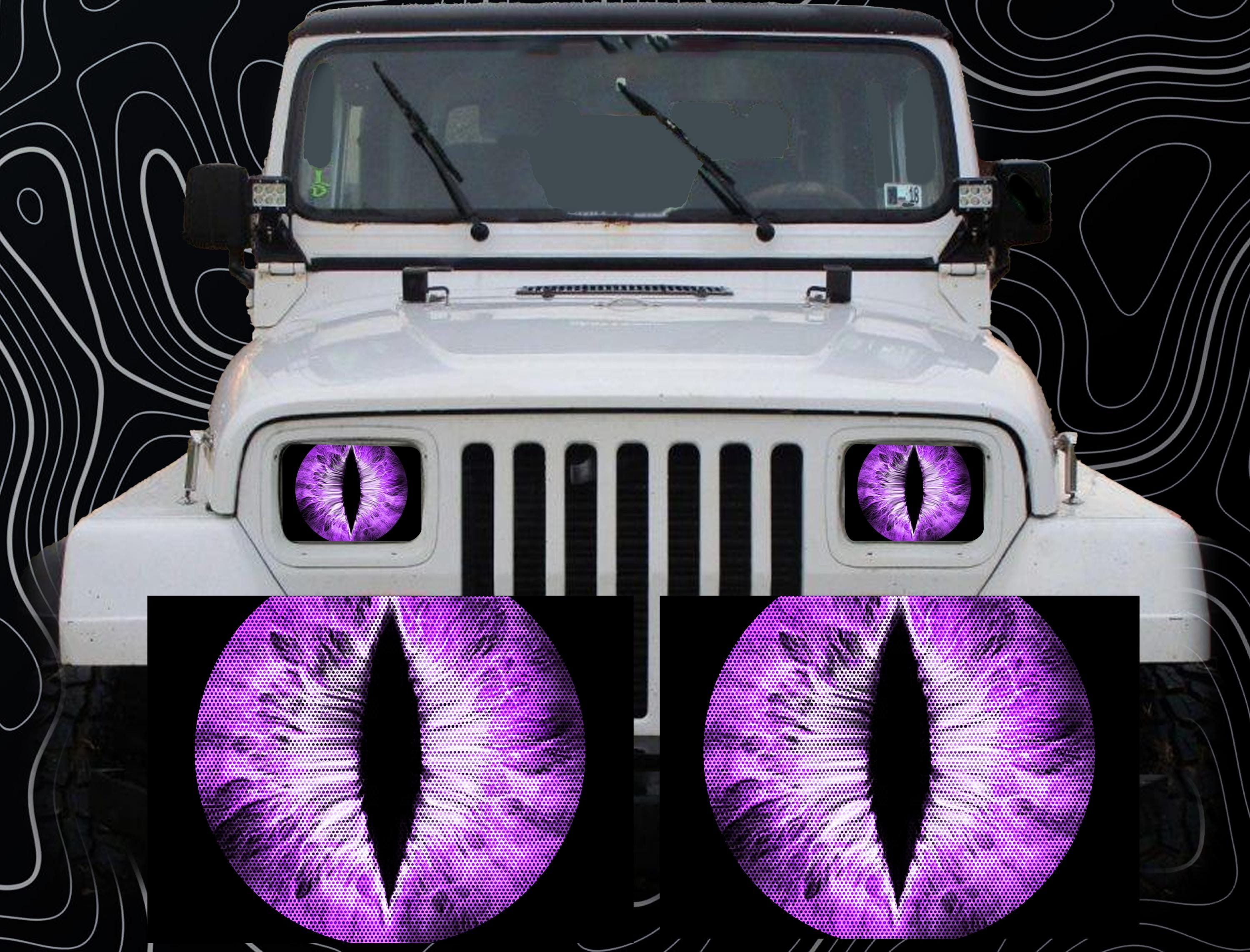 Square Headlight Eye Decal - Etsy
