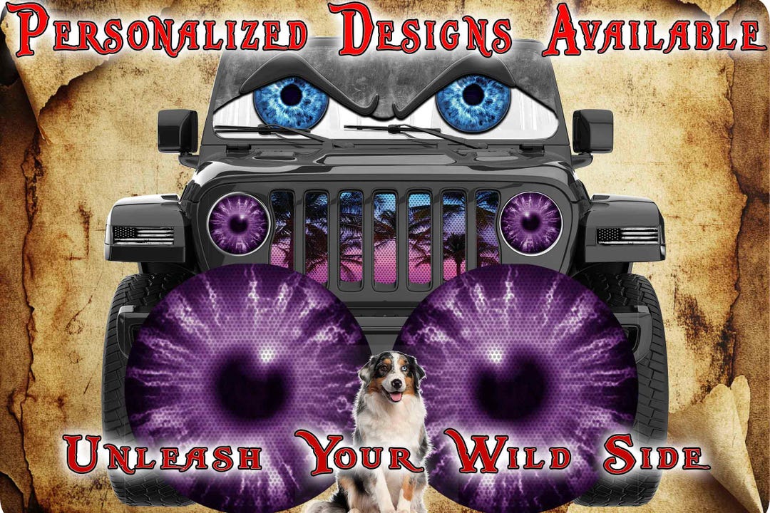 Purple Haze Headlight Eye Decal - Etsy