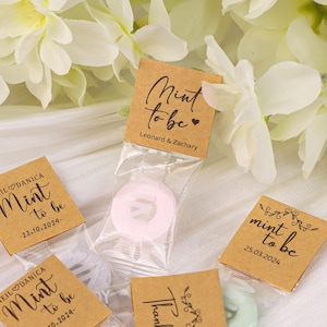 Mint to Be Candy With Personalized Labels | Rehearsal Dinner | Handmade ...