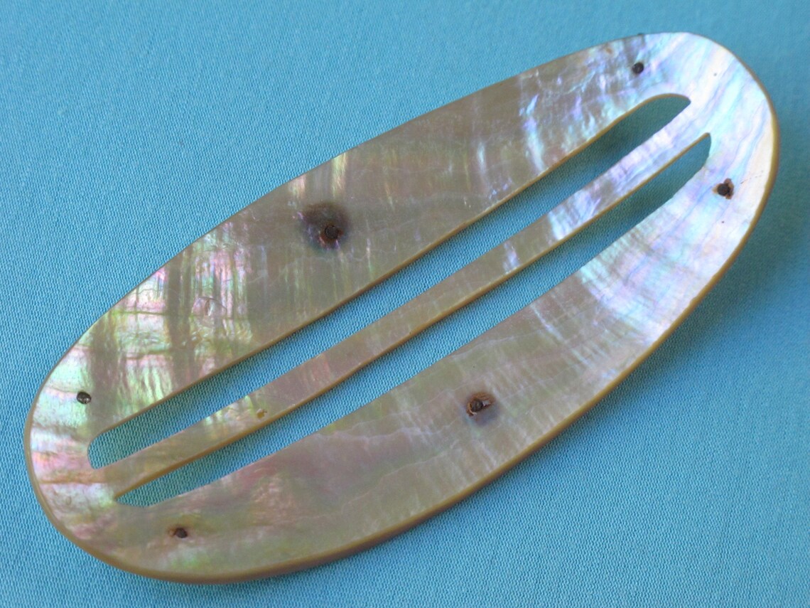 Buckle Antique Victorian c1890s Ocean Shell Mother of Pearl | Etsy