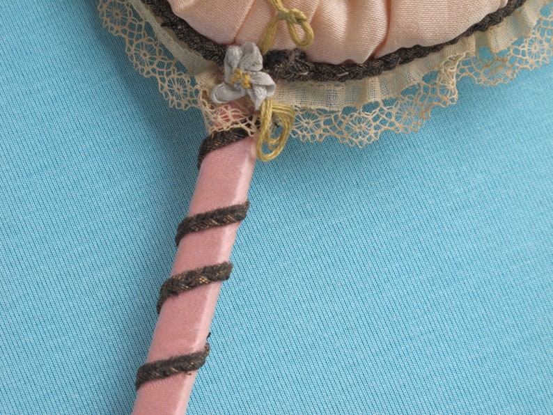 Powder Puff Wand Authentic Vintage 1920s Silk Ribbon Work | Etsy