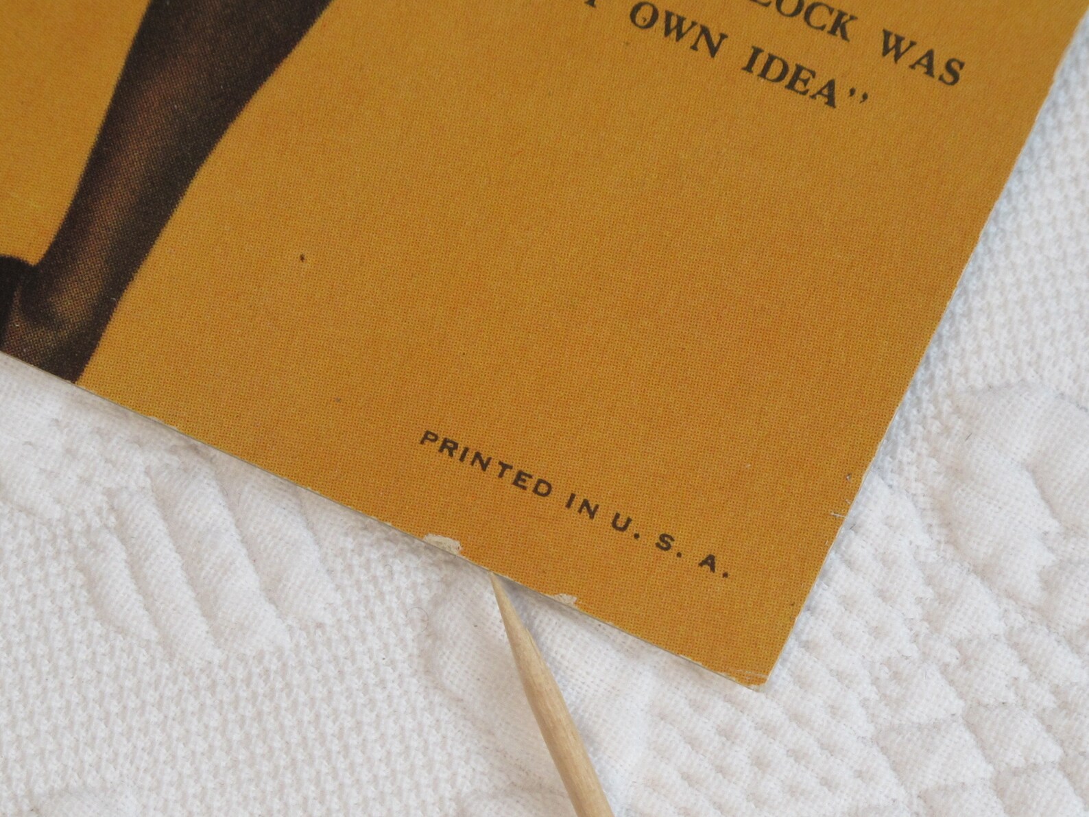 Postcard Mutoscope Pin up Card the Padlock Was My Own Idea Leggy Blonde ...