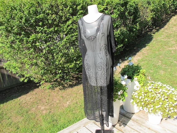 Flapper Dress Authentic Antique 1920s Elegant Sheer B… - Gem