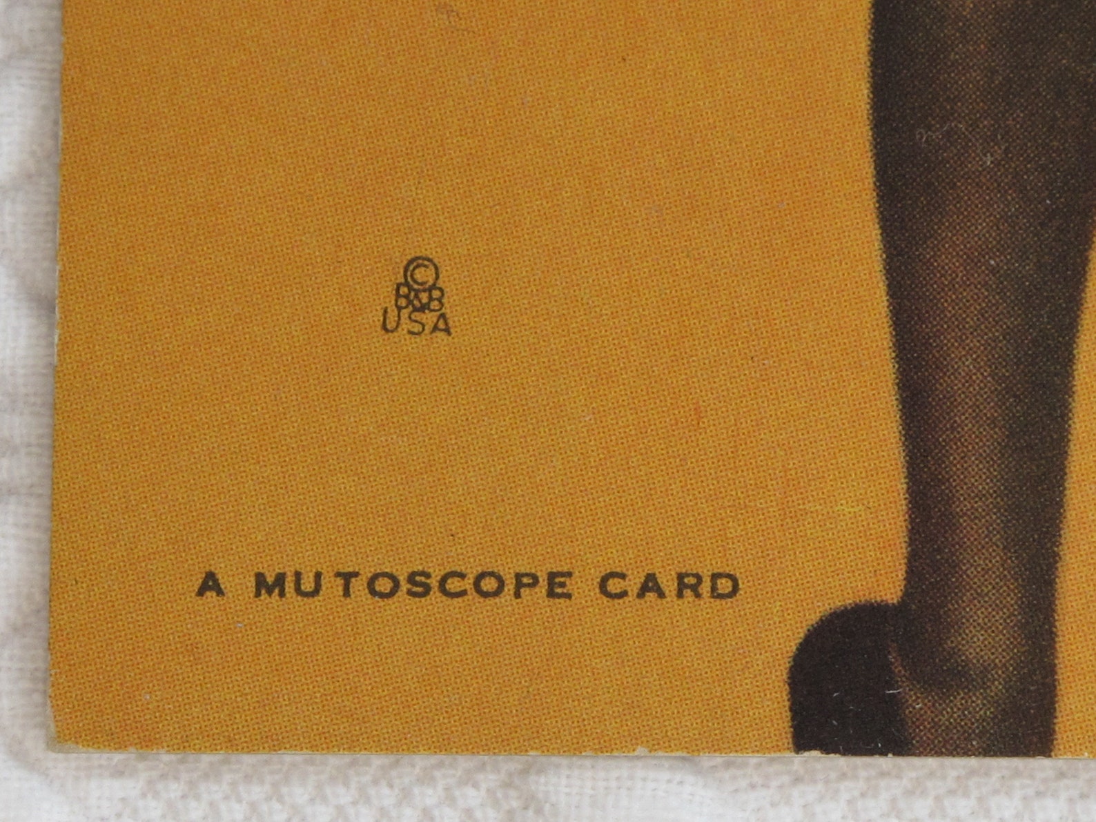 Postcard Mutoscope Pin up Card the Padlock Was My Own Idea Leggy Blonde ...