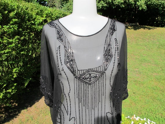 Flapper Dress Authentic Antique 1920s Elegant Sheer B… - Gem