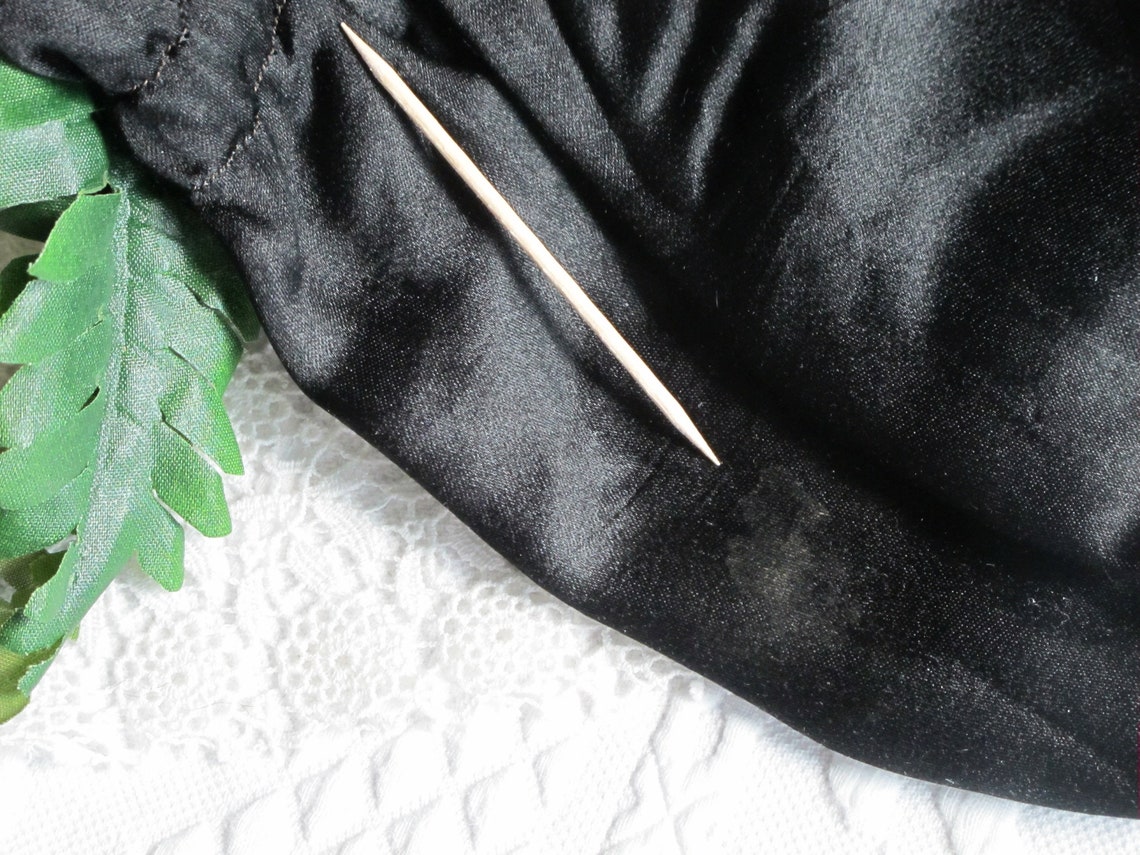 1920s Handmade Flapper Pouch Purse Luxurious Black Silk Blue - Etsy