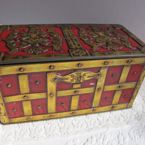 Embossed Tin Trunk - Etsy