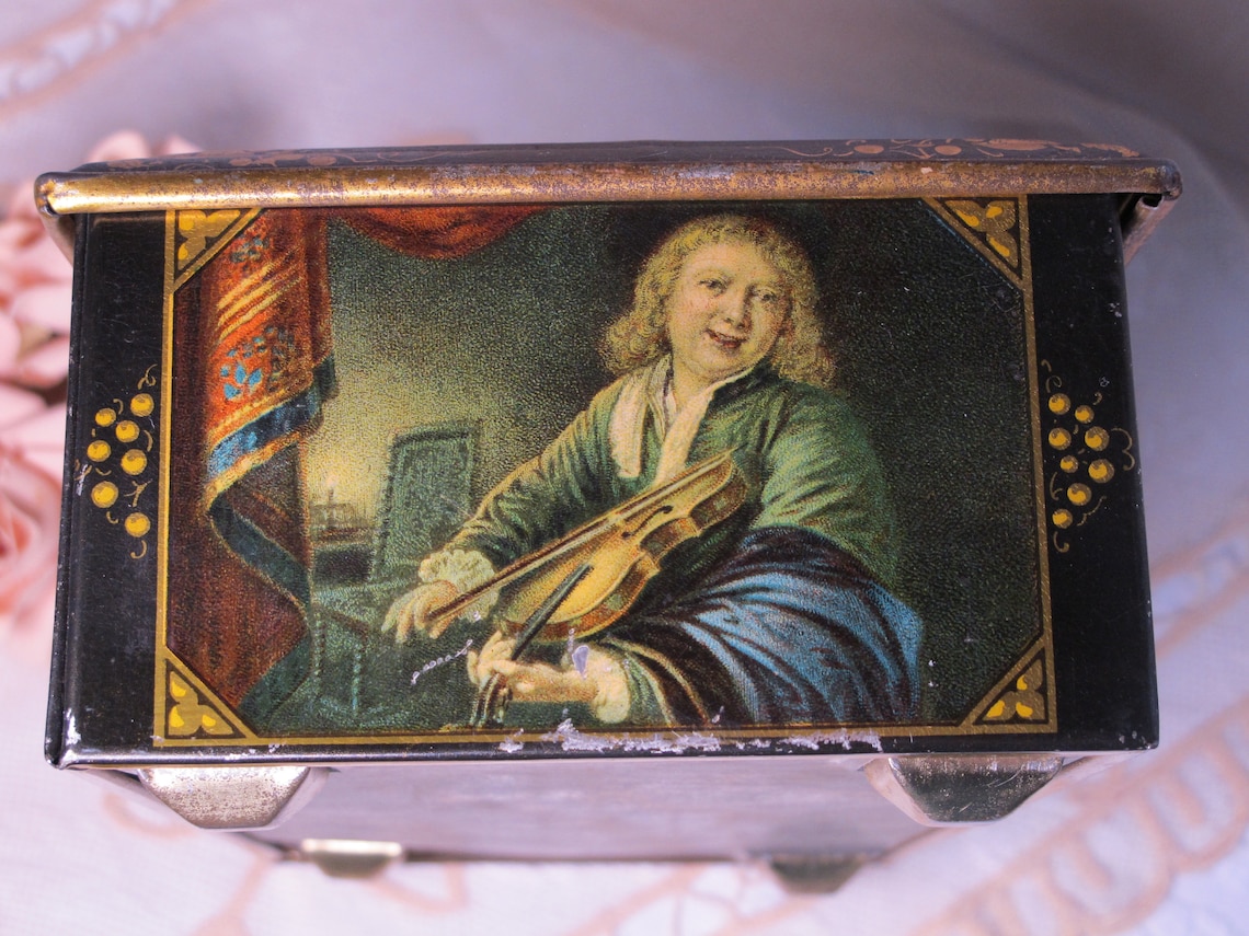 Tin Box Container 18th & 19th Century Music Scenes Musicians - Etsy