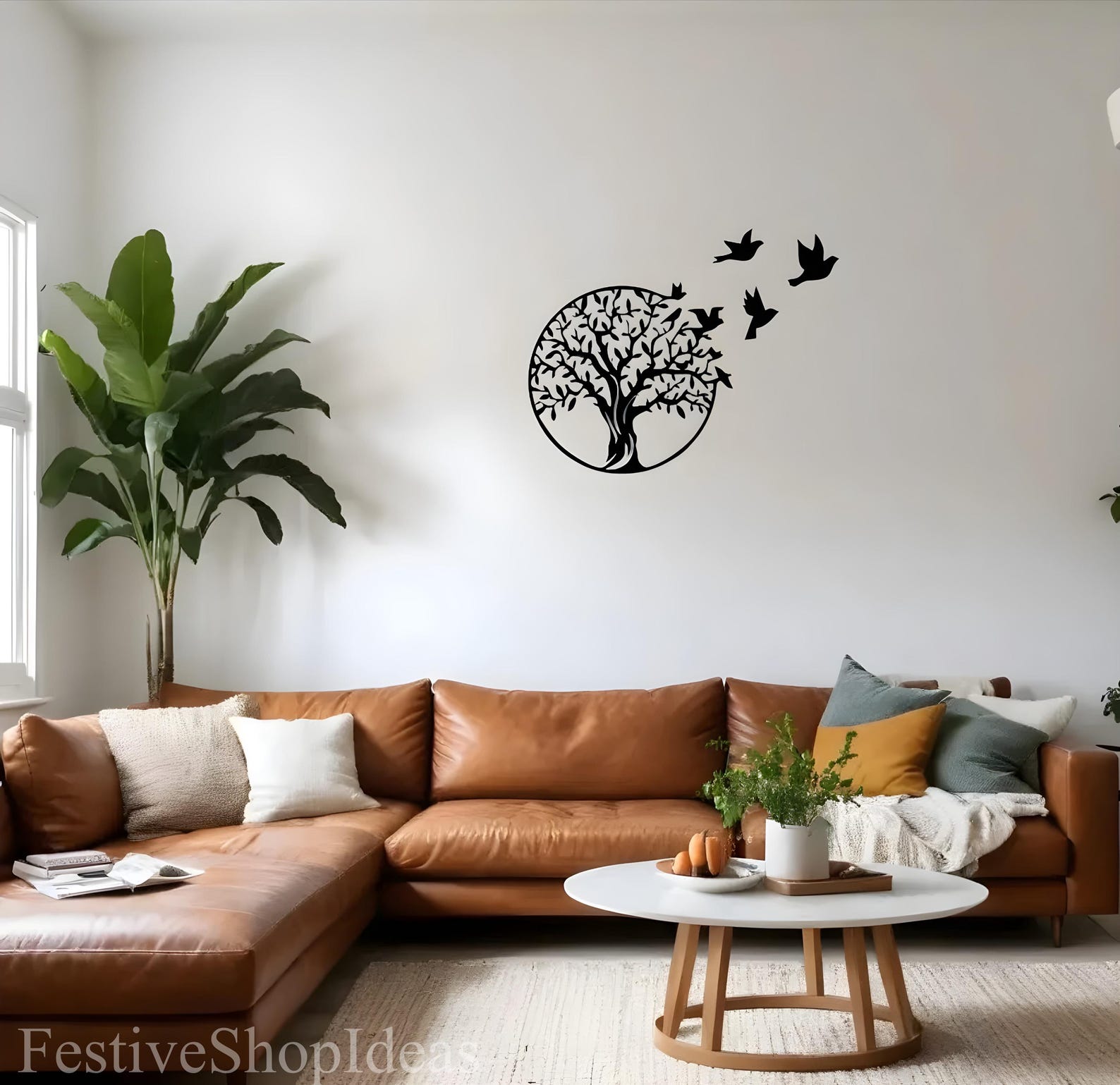 Tree of Life Wall Art Metal Wall Hanging Modern Tree Wall Decoration ...