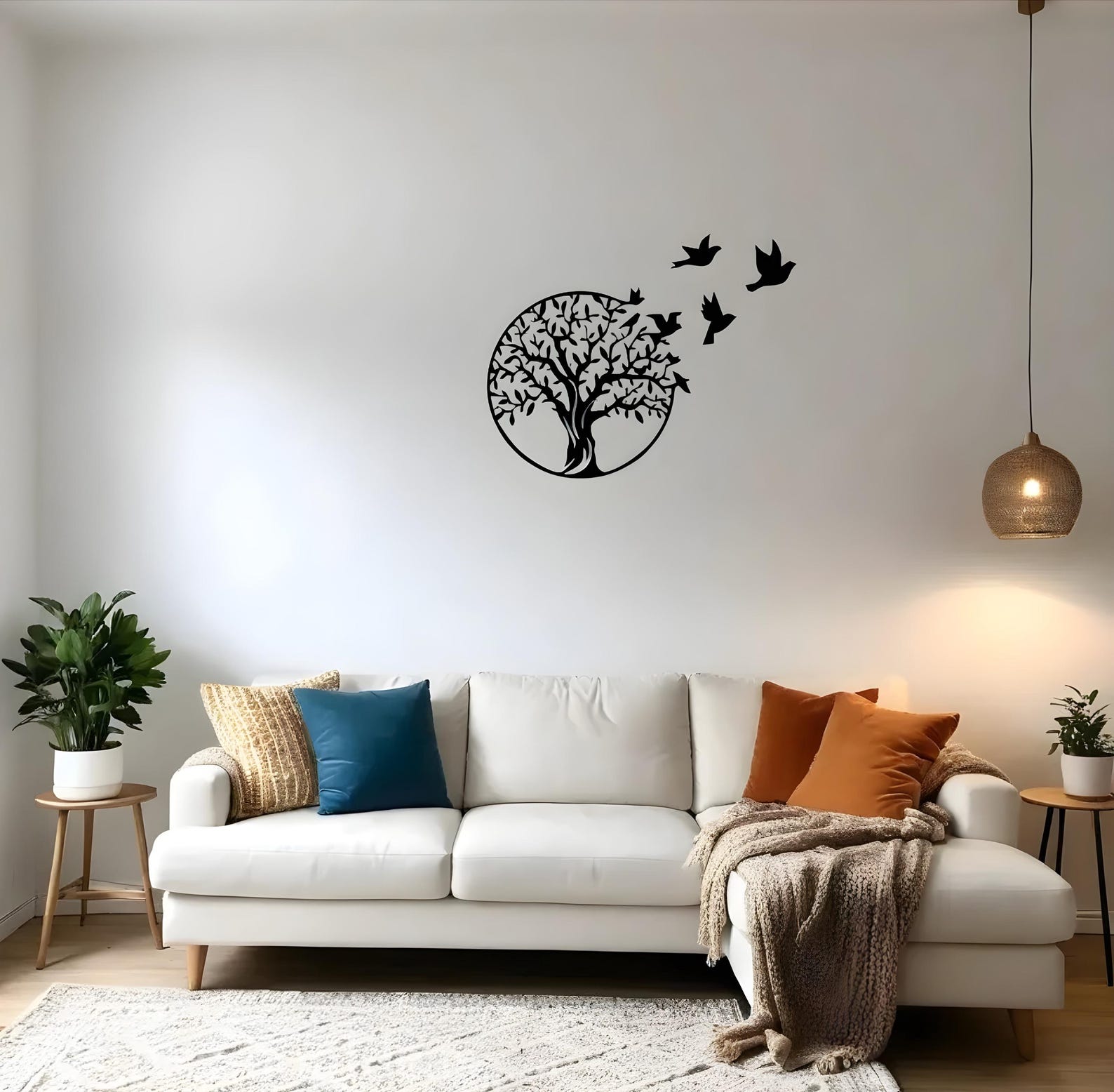 Tree of Life Wall Art Metal Wall Hanging Modern Tree Wall Decoration ...