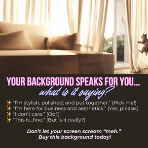 Funny Cat Zoom Background | Cute Home Office Backdrop | Microsoft Teams ...