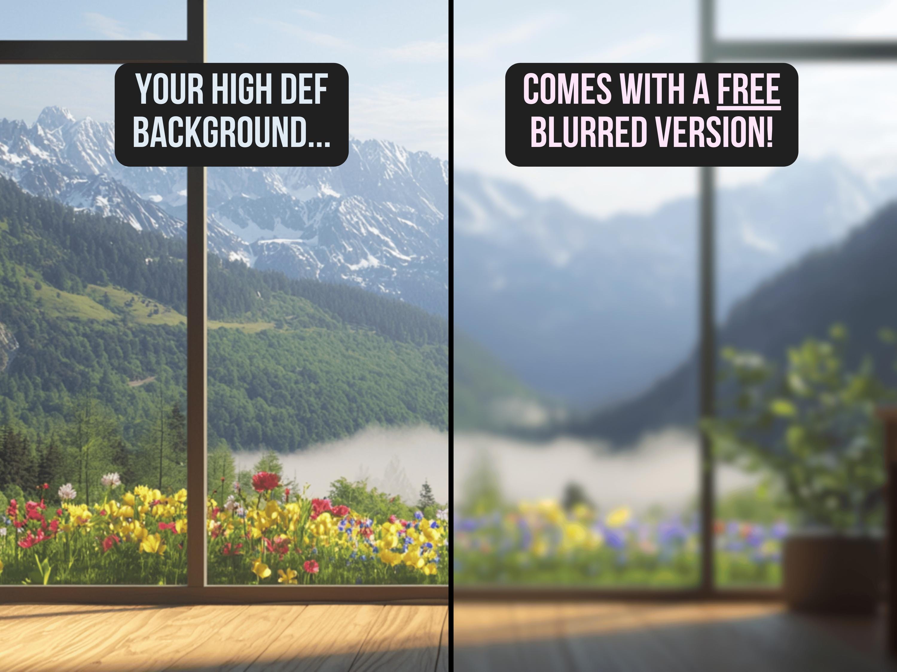 Mountain View Office Virtual Background | Summer Zoom Backdrop ...