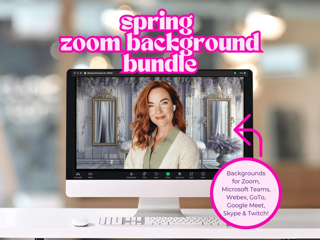 Spring Zoom Background Bundle: 30 Teams Background Images for Spring ...