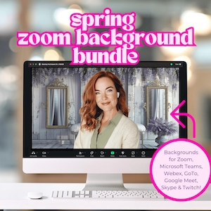 Spring Zoom Background Bundle: 30 Teams Background Images for Spring ...