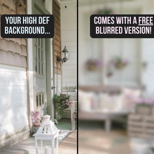 Spring Farmhouse Porch Zoom Background, Cozy Springtime Cottagecore ...