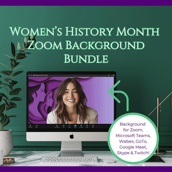 March Zoom Backgrounds - Etsy