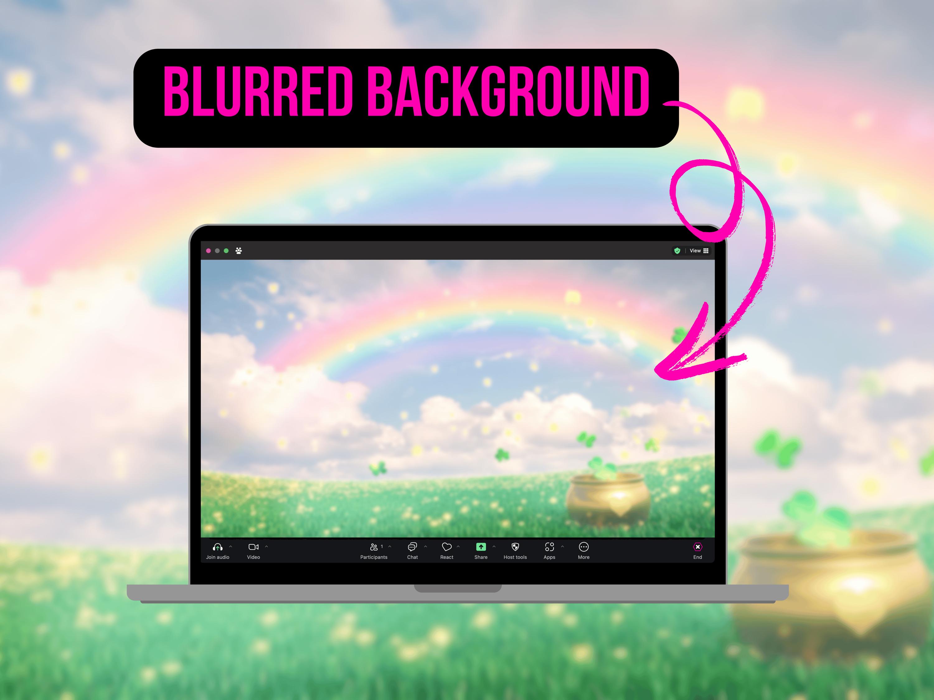 St. Patrick’s Day Teams Background Funny Lucky Rainbow Pot of Gold ...