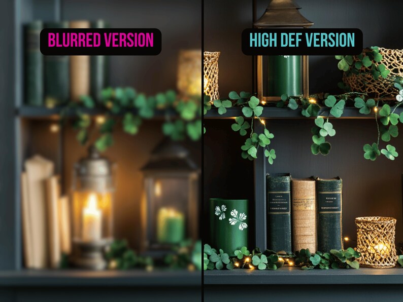 St. Patrick's Day Irish Library Zoom Background (digital Download) - Etsy