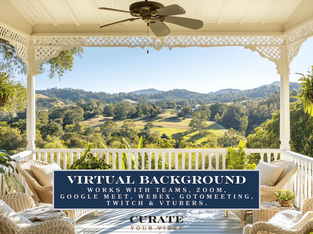 Summer Teams Background: Light Airy Porch With Mountain View | Remove ...