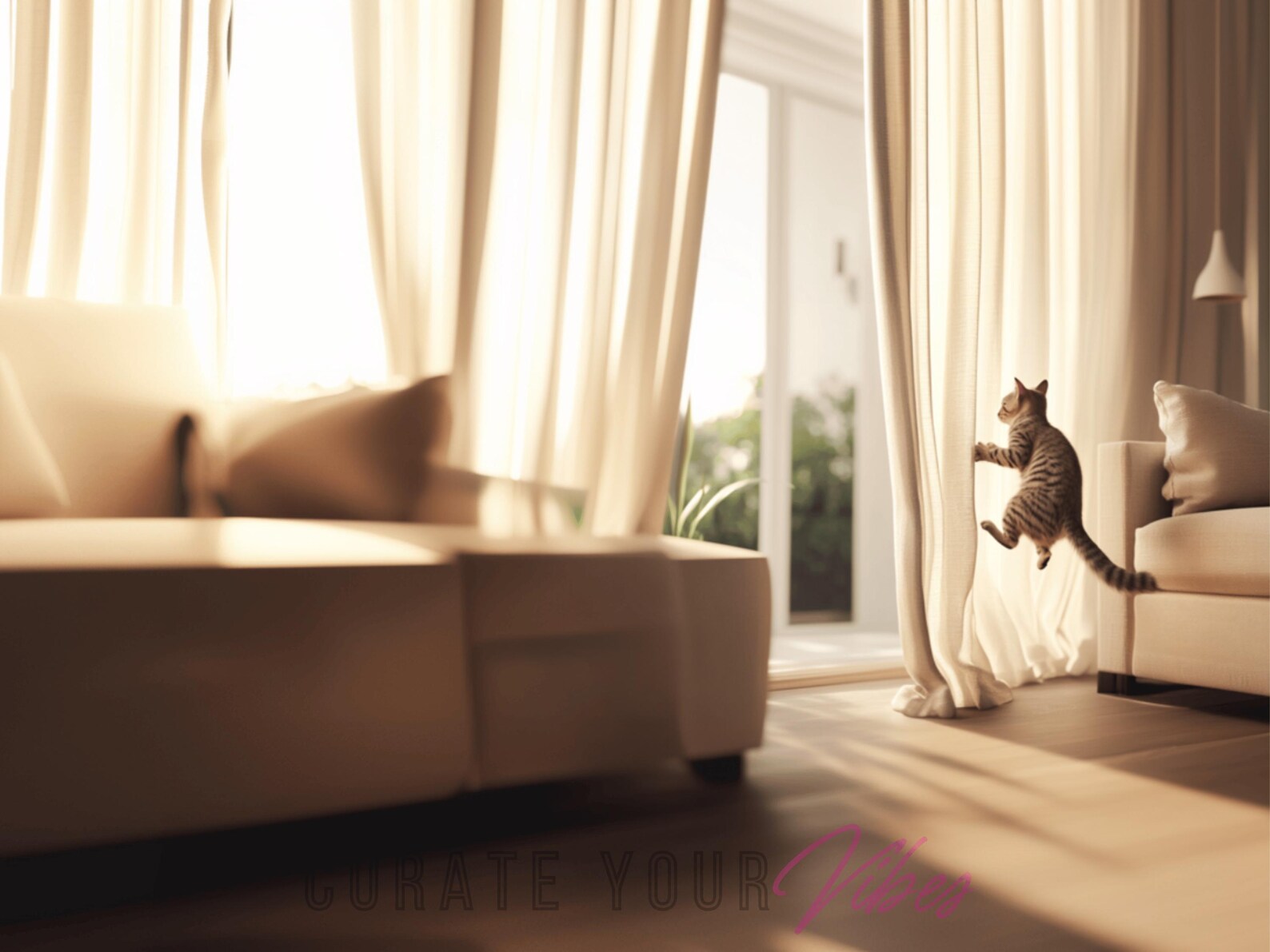 Funny Cat Zoom Background | Cute Home Office Backdrop | Microsoft Teams ...