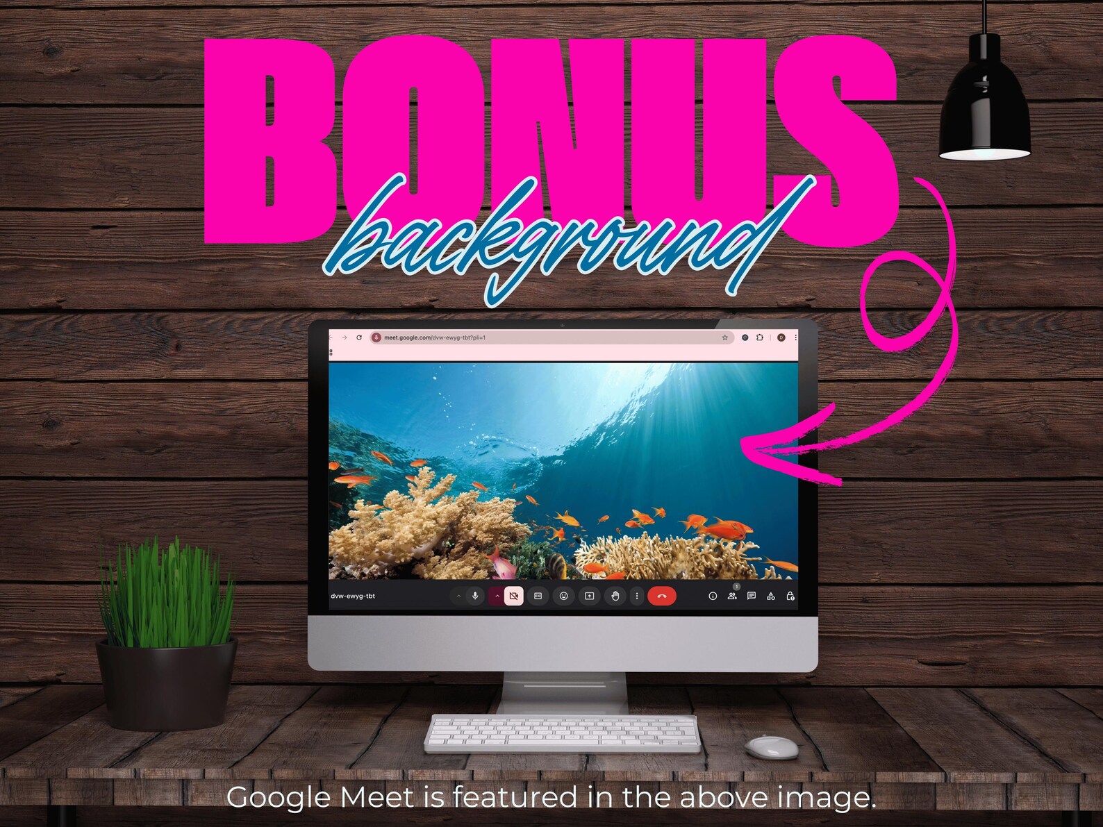 Ocean Office Backgrounds, Underwater Ocean View Zoom Background, Turtle ...