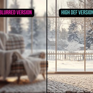 Winter Cabin Virtual Background: Cozy Home Office Backdrop (PNG Digital ...