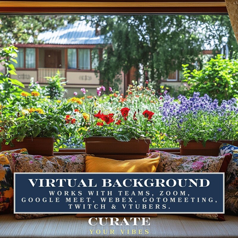 Spring Window Teams Background - Etsy