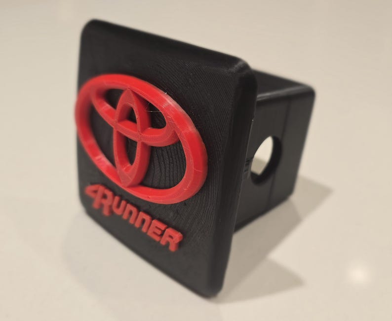 Toyota 4runner Hitch Cover in Black | Receiver Plug With 3D Printed ...