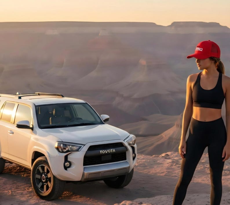 Toyota TRD Pro Red Trucker Cap, Embroidered Off-road Hat, Flexfit Large ...