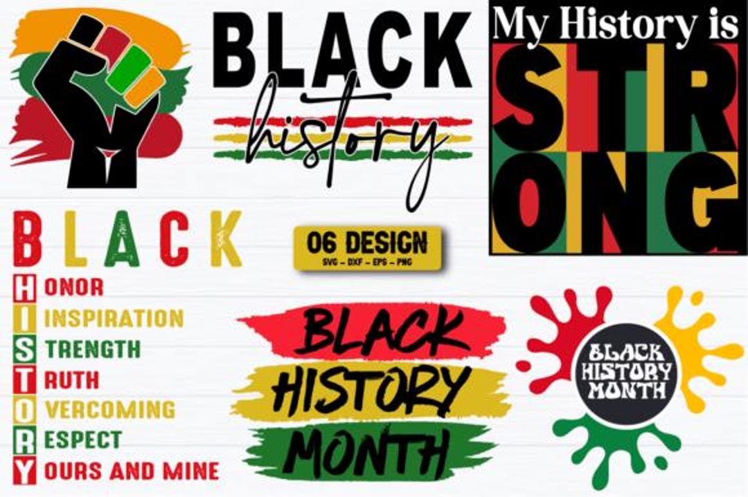 Black History Month Png Svg, Black History Month, Black Leaders Png ...