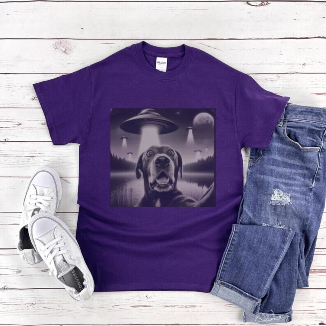 File SVG Dog Selfie With Ufos Funny Humer Design for Dog Lovers PNG ...