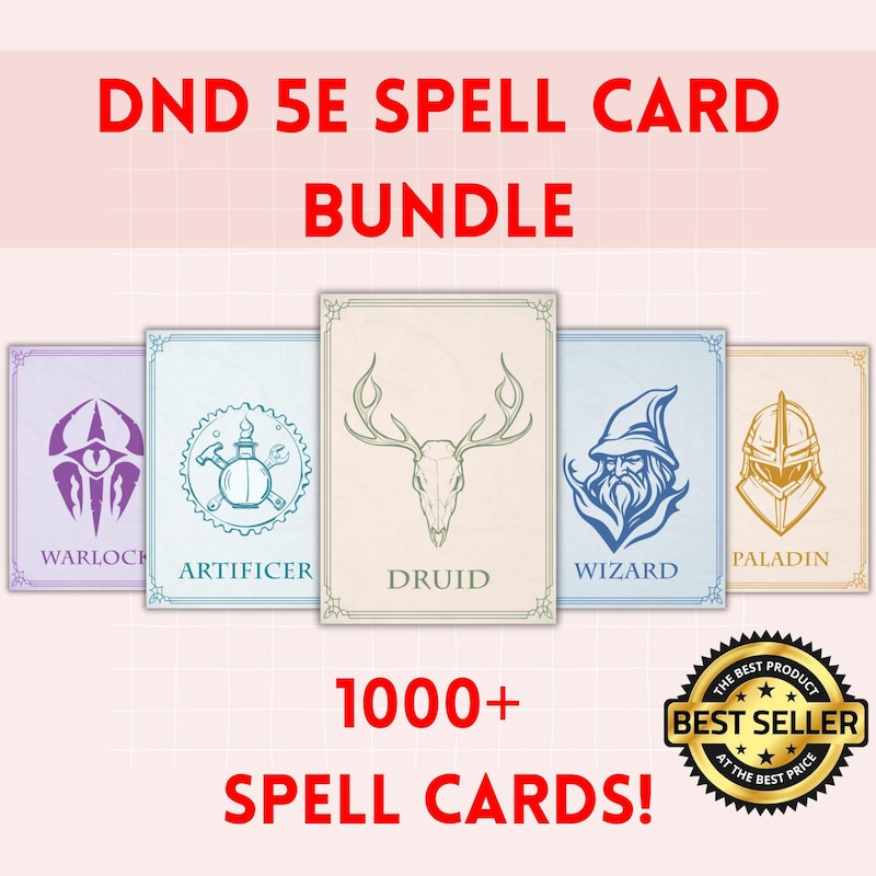 2024 Dnd Spell Cards - Etsy