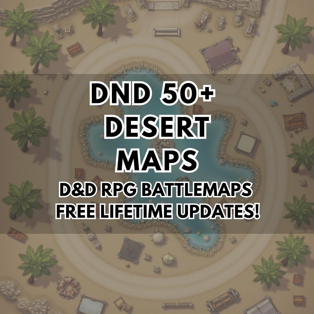 50+ Desert Battlemaps: Oasis, Temples, RPG Maps (digital Download) - Etsy