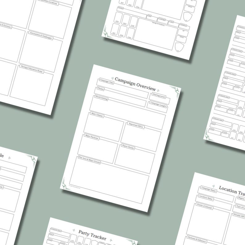 Ultimate Dnd DM Master Planning Kit Dungeon Master Tools Dnd GM Planner ...