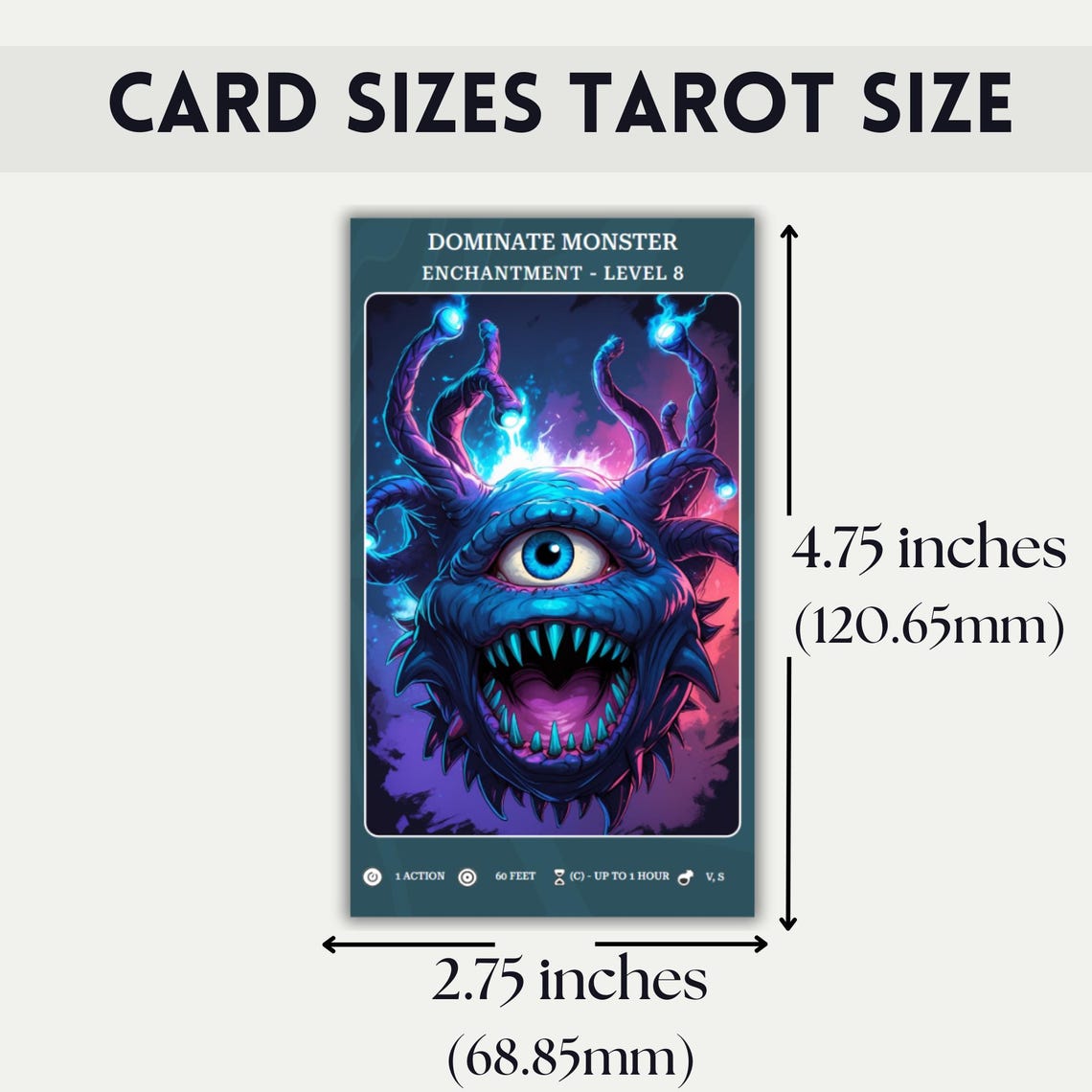 Dnd Spell Cards 5e Bundle Set Illustrated New Digital Download Dungeons ...