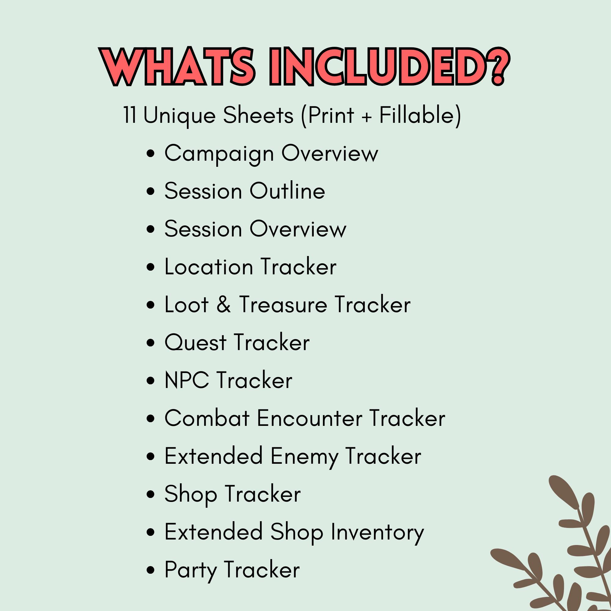 Dnd DM Planning Kit: Ultimate Dungeon Master Tools (digital Download ...
