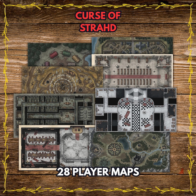 Curse of Strahd Dnd Handout Bundle 500+ Printable Props Tarokka Deck ...