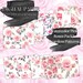 Watercolor Rose Seamless Patterns: Shabby Chic Digital Paper (digital ...