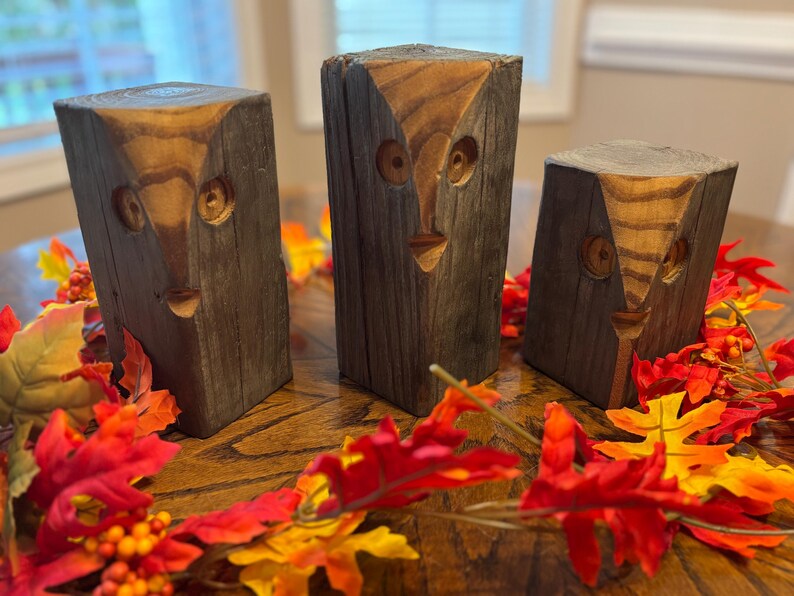 Primitive Owl Family Tabletop Decoration, Rustic Tabletop Decor ...
