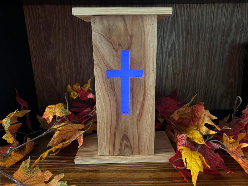 Multi Color Backlit Cross Shadow Box Centerpiece Decoration, Easter ...