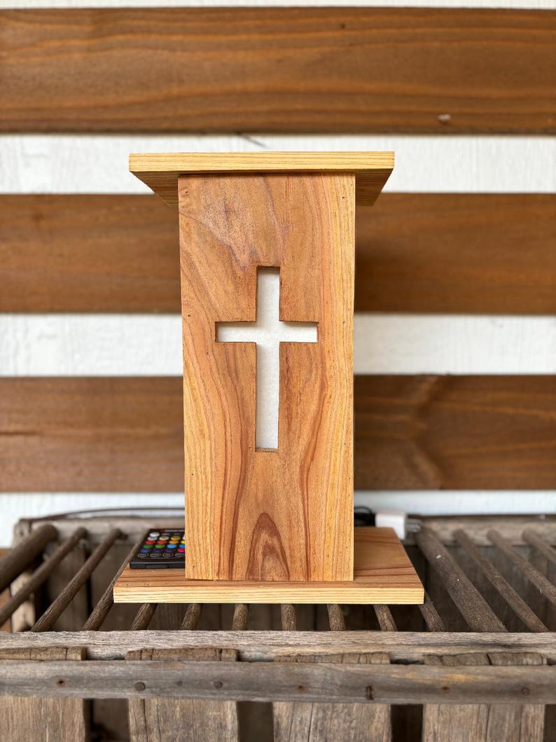 Multi Color Backlit Cross Shadow Box Centerpiece Decoration, Easter ...