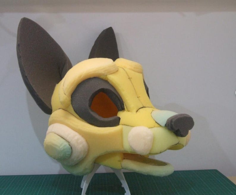 Dog/fox/wolf Fursuit Head Base Template Digital PDF Pattern for DIY ...