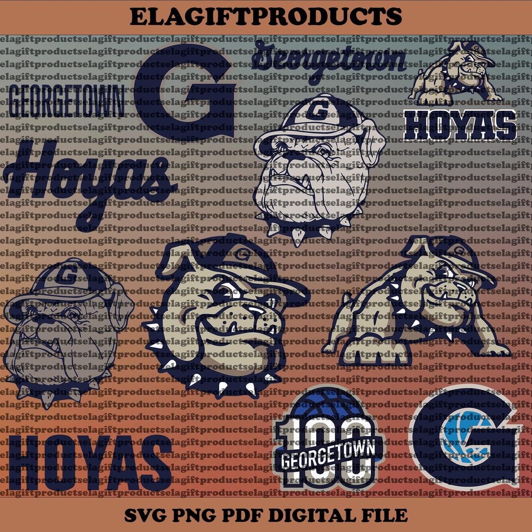 Georgetown University SVG, 13 High Quality File, Hoyas SVG, Cricut ...