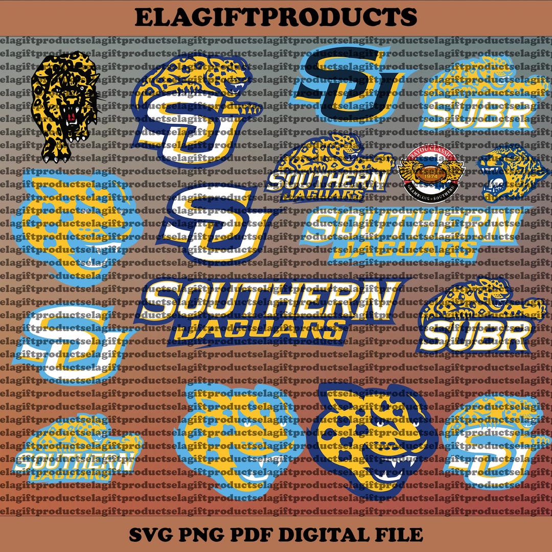 Southern University SVG, 17 High Quality Digital File, Jaguars SVG ...