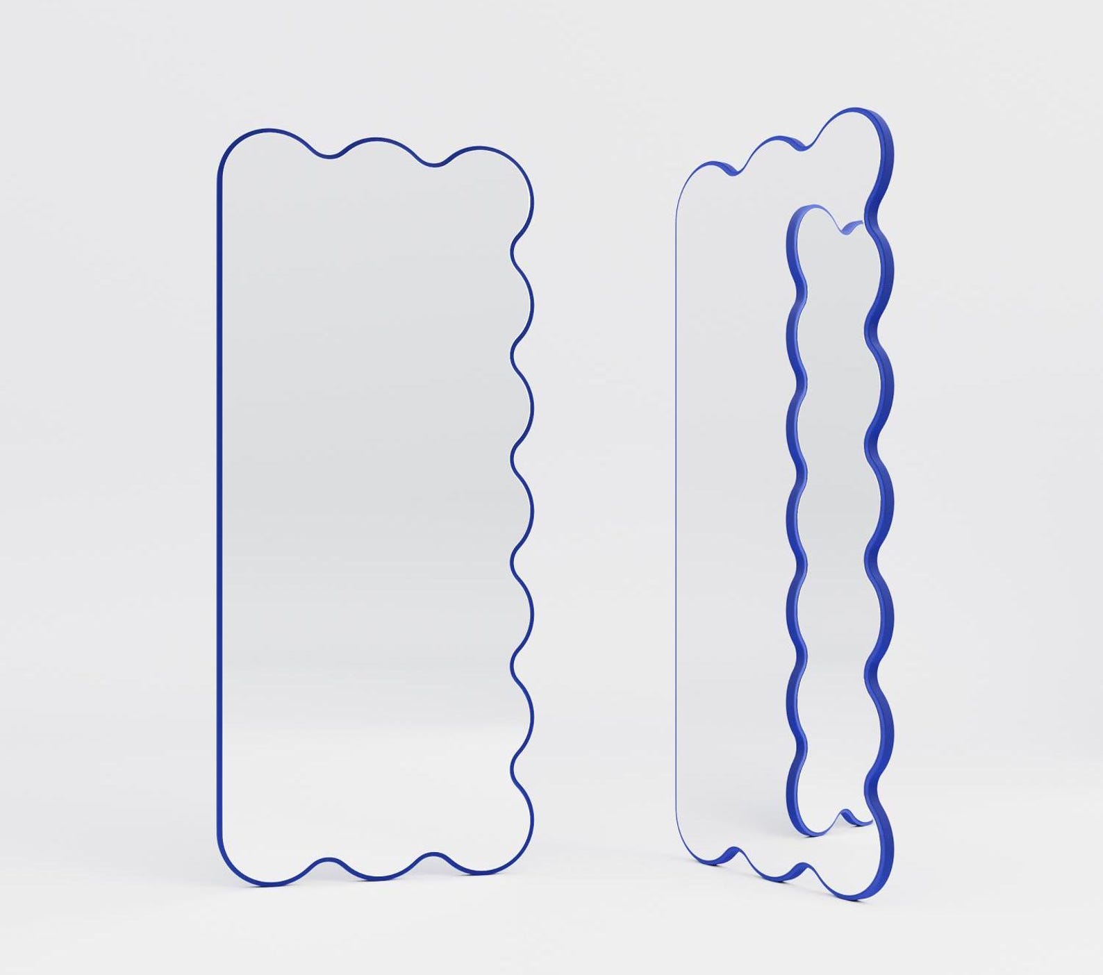 Asymmetrical Wavy Mirror: Full Length Hallway Mirror - Etsy
